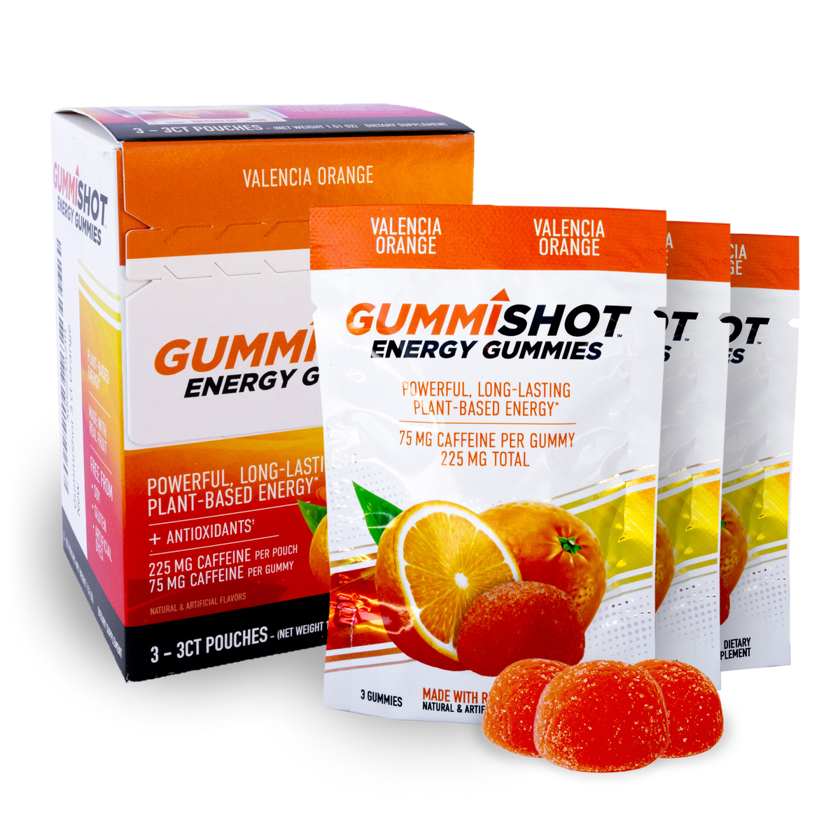 GummiShot Energy Gummies | Plant-Based Caffeine Chews for On-The-Go