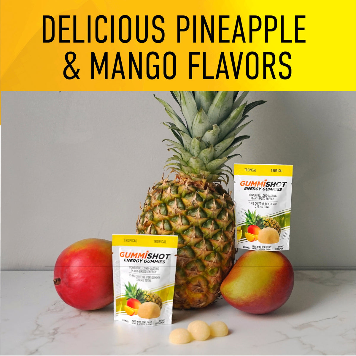 GummiShot Energy Gummies | Plant-Based Caffeine Chews for On-The-Go